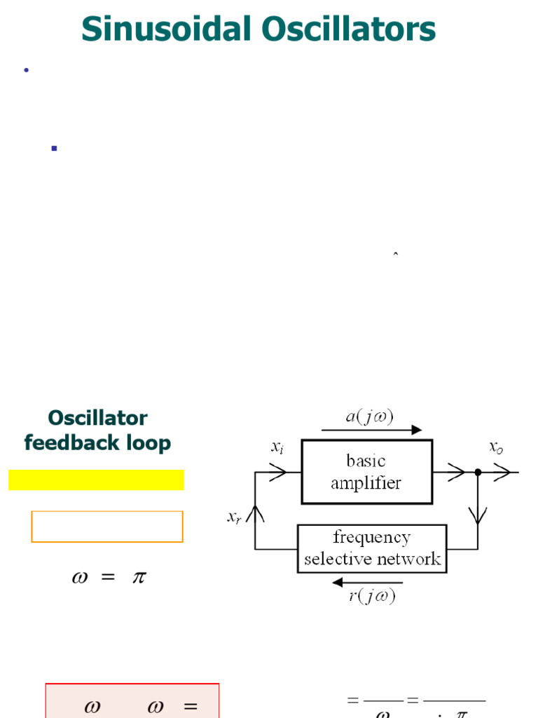 14 Sinusoidal Oscillators Aai | PDF | Electronic Oscillator | Telecommunications Engineering