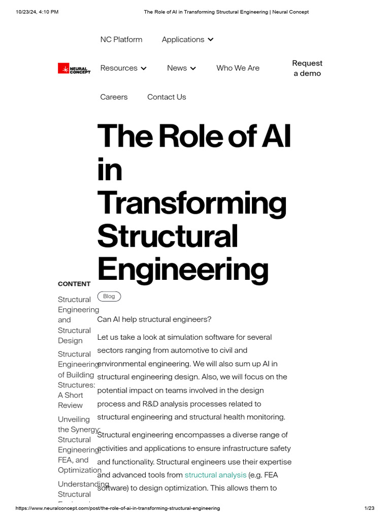 The Role of AI in Transforming Structural Engineering - Neural Concept ...