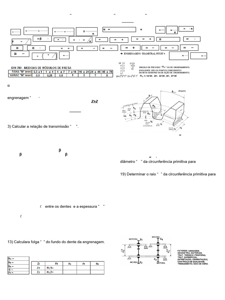 Lista 02 para Nota Elem Maq Engren Mar 2024 1 | PDF | Engrenagem | Pi