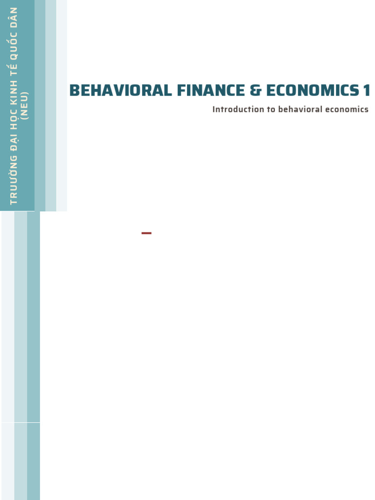 Introduction to Behavioral Economics | PDF | Behavioral Economics ...