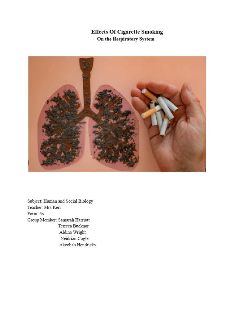 Impact of Cigarette Smoking on Lungs | PDF | Respiratory Diseases | Lung