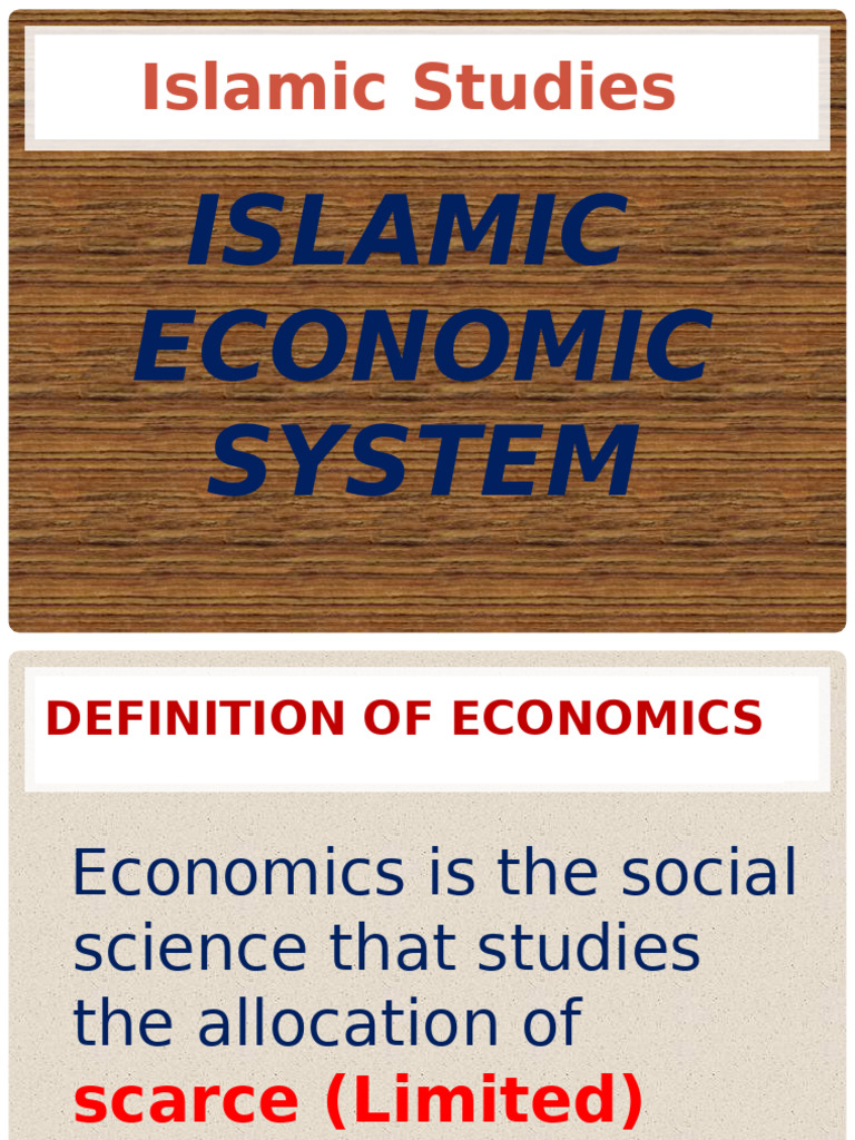 Islamic Economic System | PDF