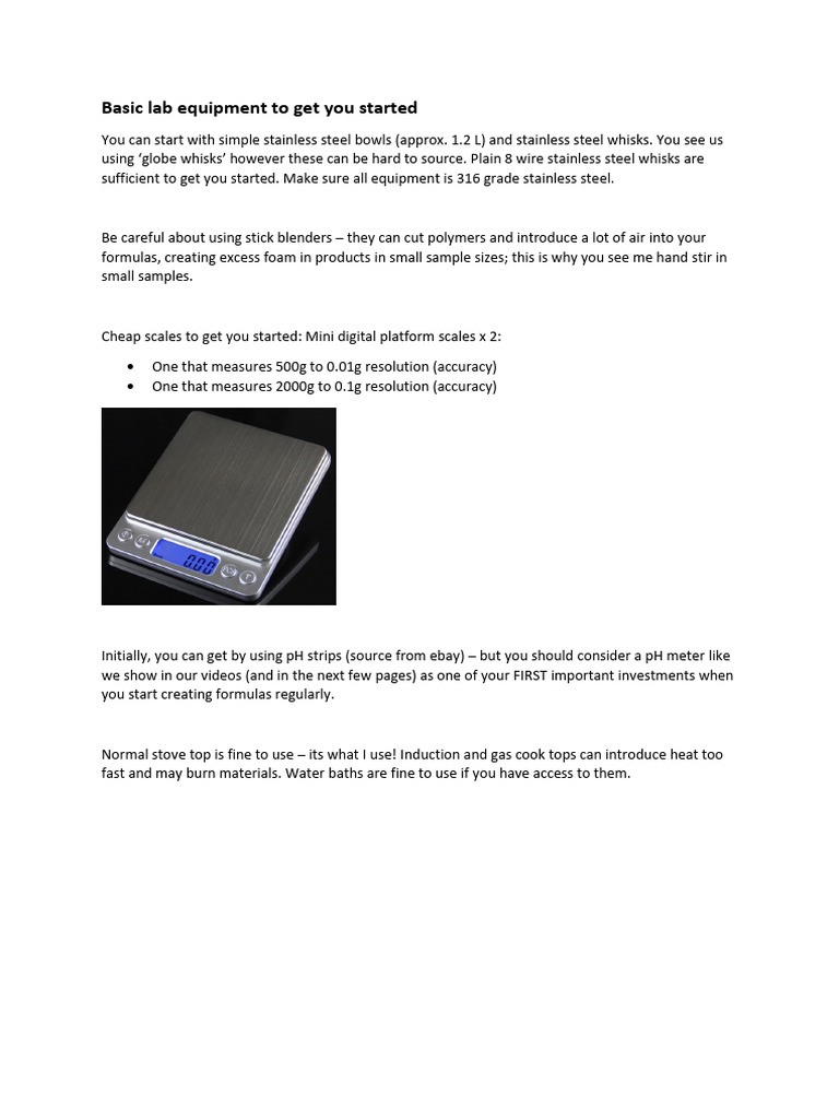 All About Our Lab Equipment | PDF