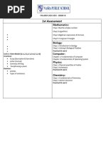 9th Grade Chemistry Smart Syllabus 2025 | PDF