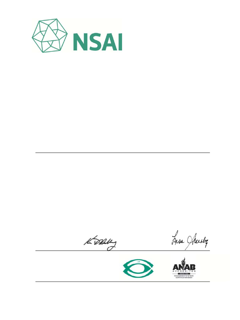 NSAI ISO14001 Certificate - 2017 | PDF | Intel | Semiconductor Device ...