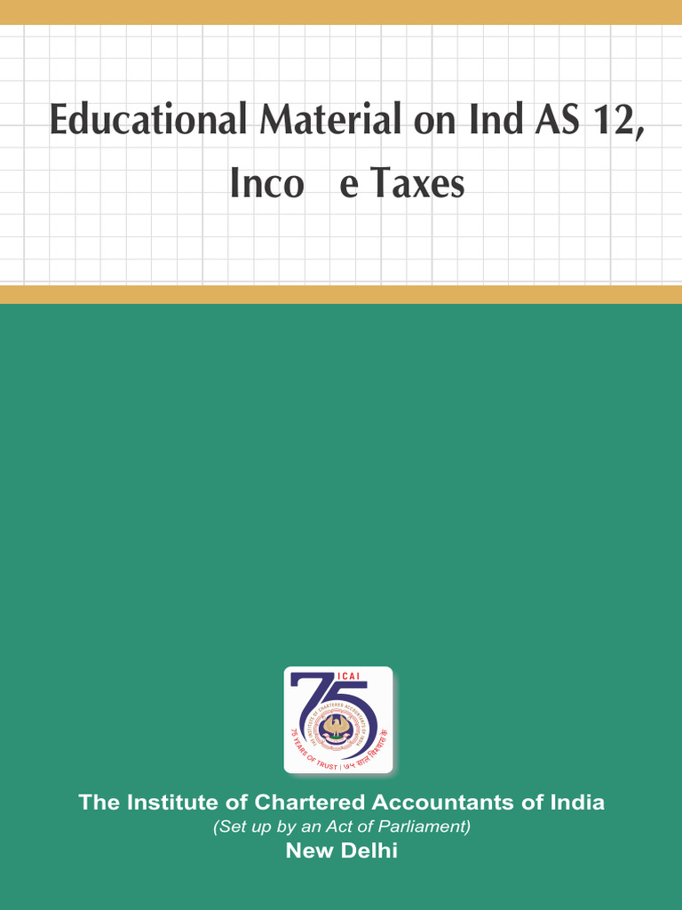 ICAI | PDF | Deferred Tax | Taxes