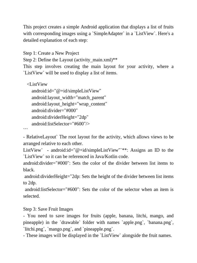 Simple Adapter | PDF | Android (Operating System) | System Software