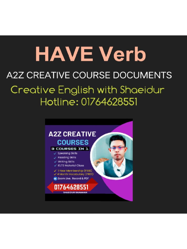 Have Verb Update A2Z Course | PDF