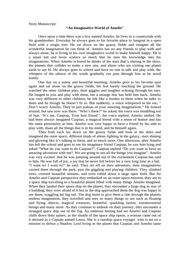 Story Manuscript | PDF | Spacecraft