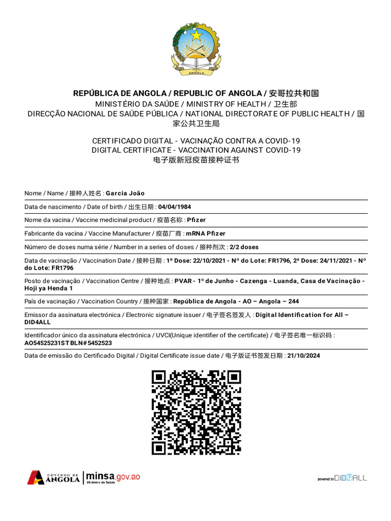 Minsa - Ministério Da Saúde de Angola | PDF