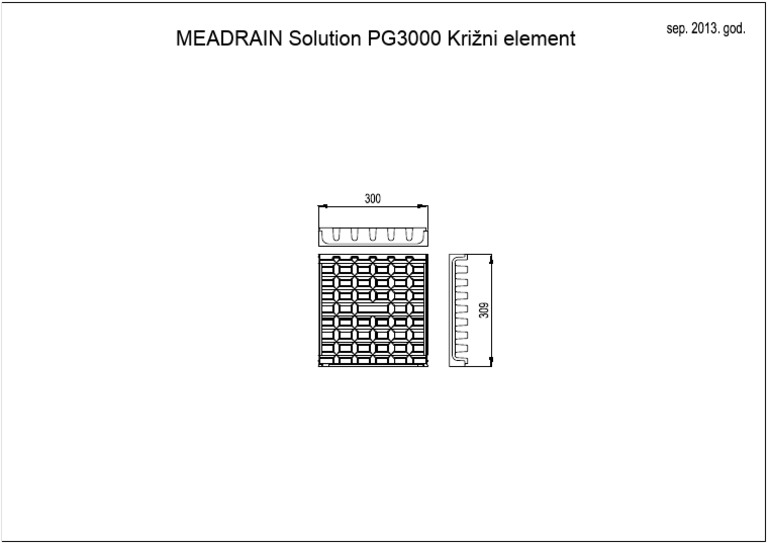 +MEADRAIN Solution PG3000 Križni Element | PDF