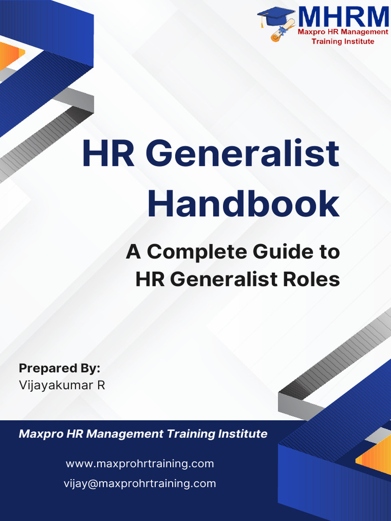 HR Generalist Handbook Overview | PDF | Payroll Tax | Recruitment