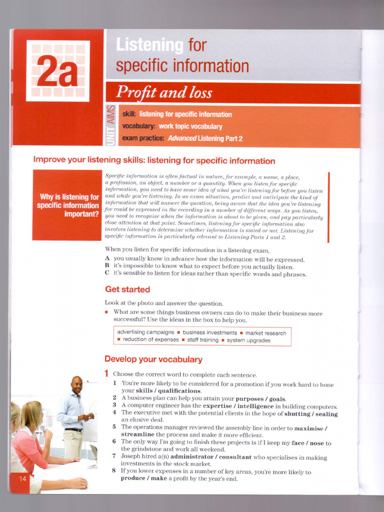 LS U2 Specific Info. and Comparing. Work Topic | PDF