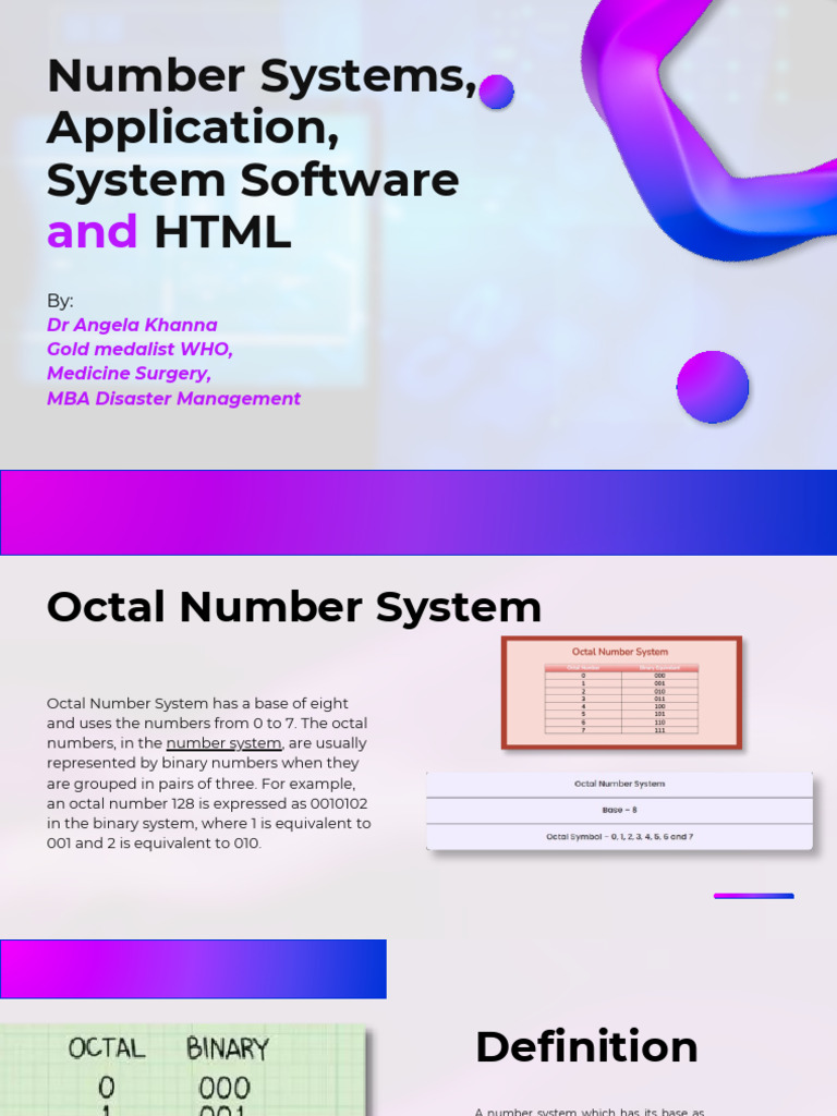 Number System Application and System Software - DR - Angela Khanna | PDF | Software | World Wide Web