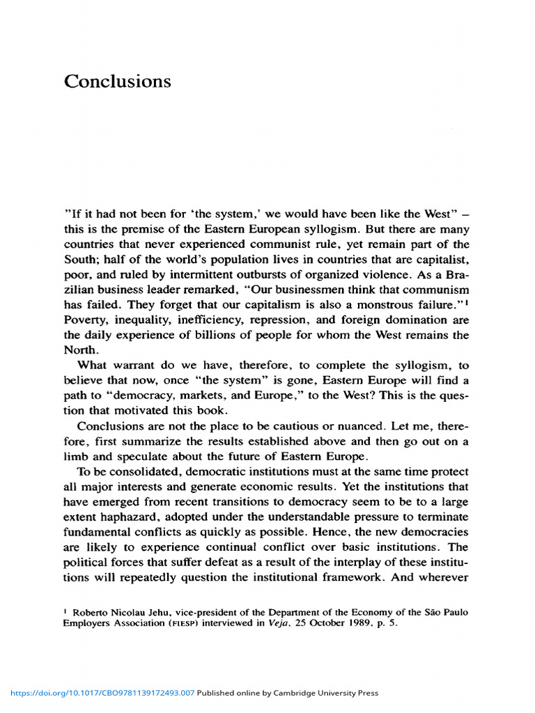 Eastern Europe's Path to Democracy and Capitalism | PDF ...