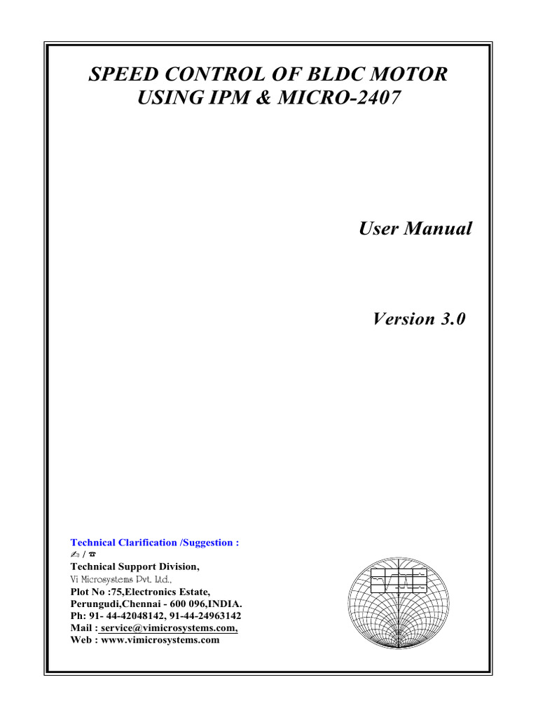 Speed Control of BLDC Motor Using IPM & Micro - 2407 Version 3.0 | PDF ...