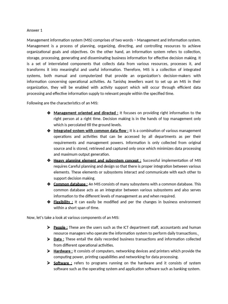 Understanding Management Information Systems | PDF | System | Information