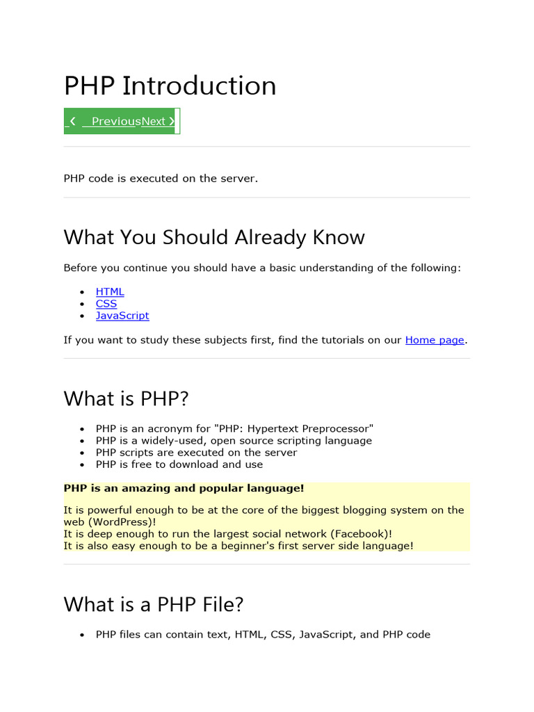 PHP Full Courses PDF Free | PDF | Php | Control Flow
