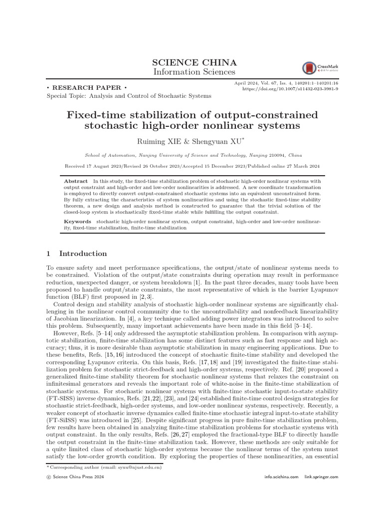 Mark | PDF | Stability Theory | Mathematics