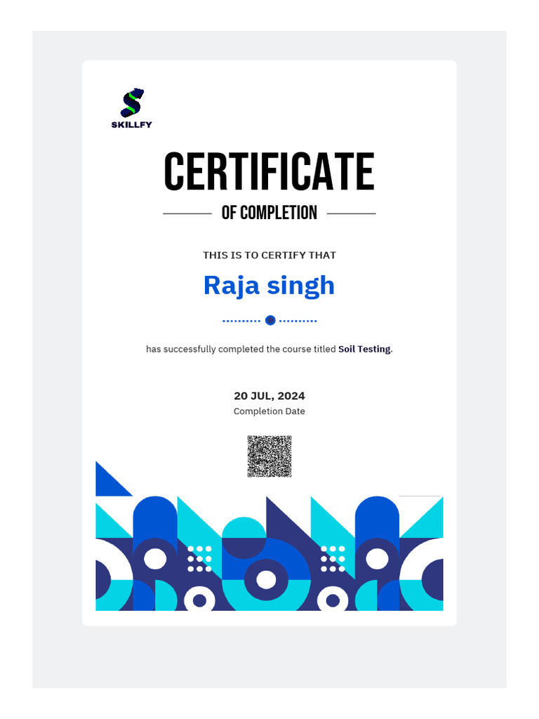 Skillfy Completion Certificate-10 | PDF