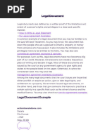 Legal Document Sample | PDF