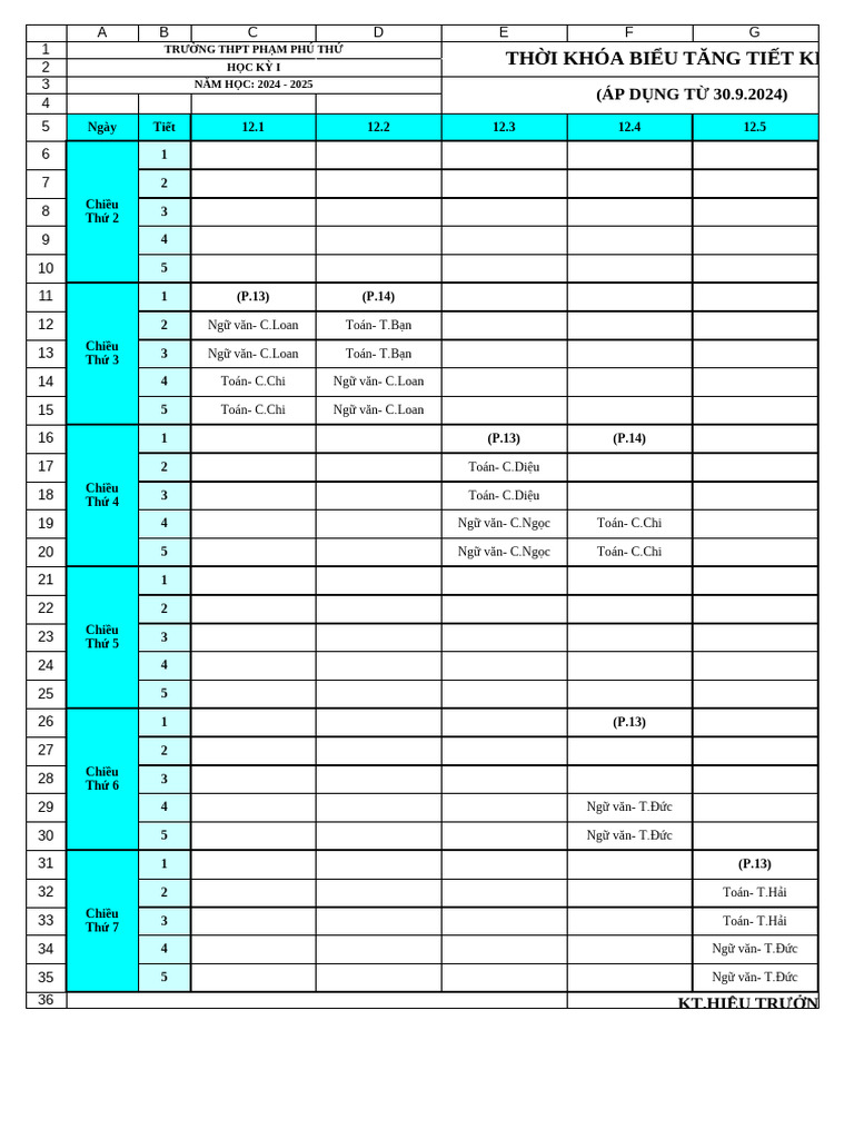 TKB-TĂNG-TIẾT-12-VÀ-10-HKI-2023-2024-AD-30.9.2024 2 | PDF