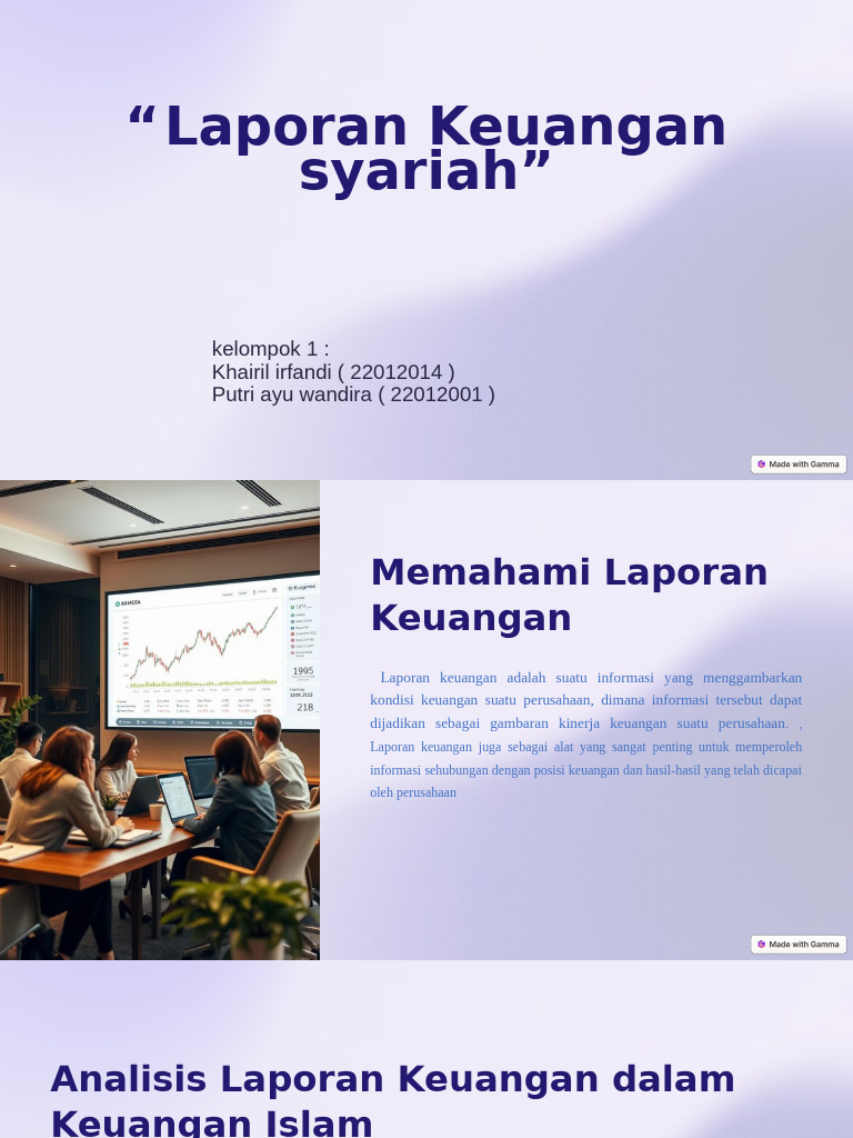 Memahami Laporan Keuangan 1 | PDF | Karier & Perkembangan | Bisnis
