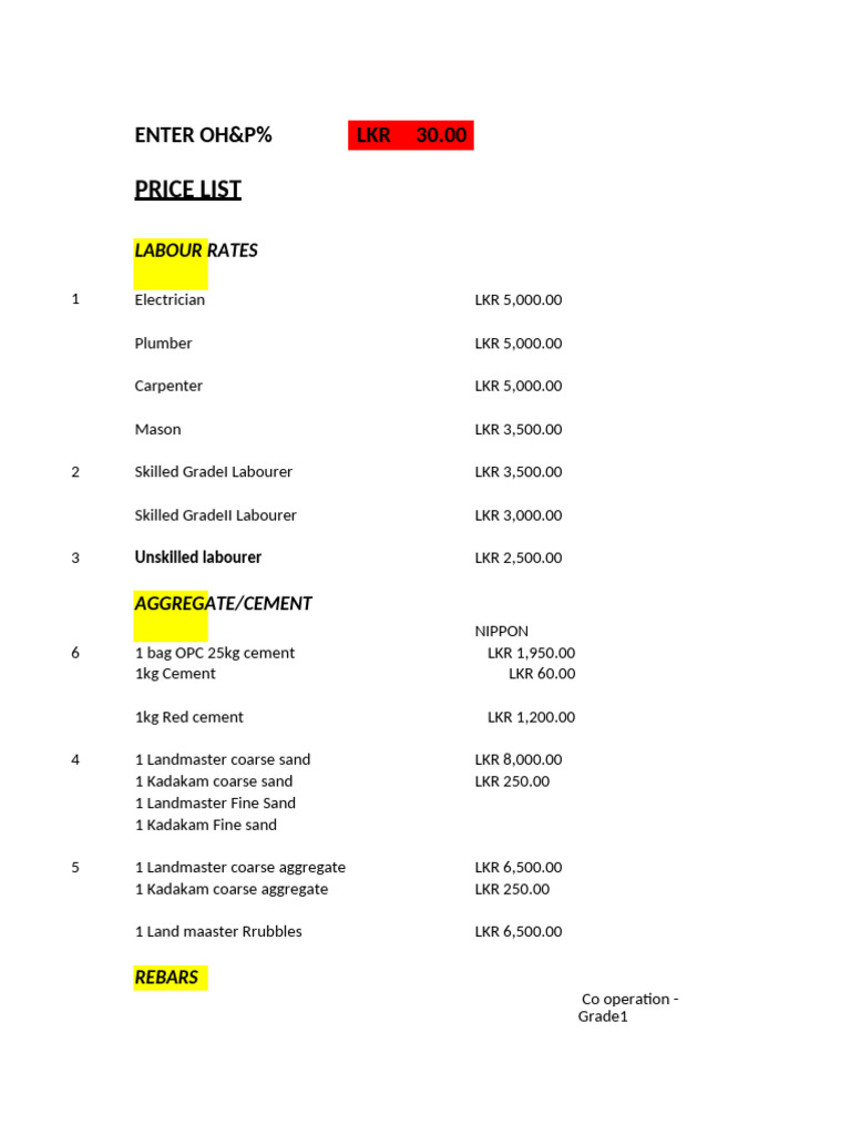 Defect Rectification Cost Breakdown | PDF | Structural Engineering ...