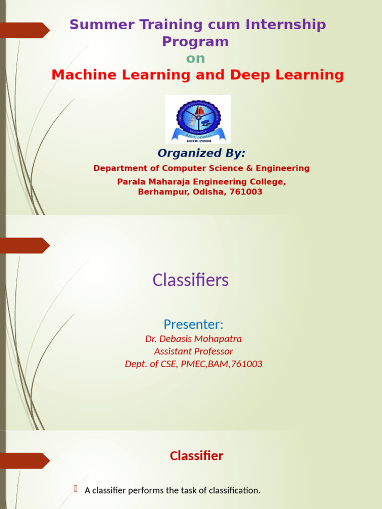 Classifiers | PDF