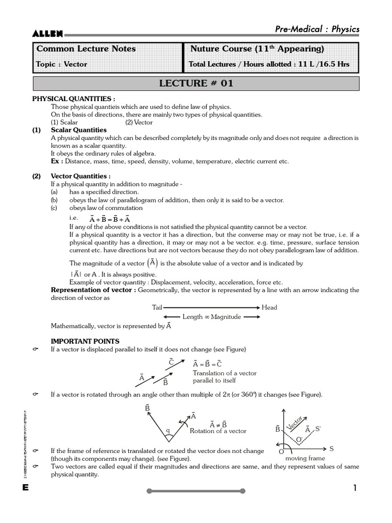 Vector | PDF | Euclidean Vector | Rotation Around A Fixed Axis