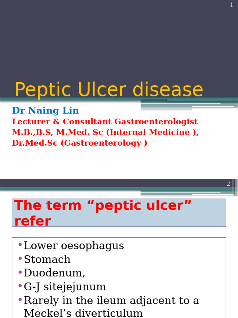 Peptic Ulcer Disease | PDF | Stomach | Digestive Diseases