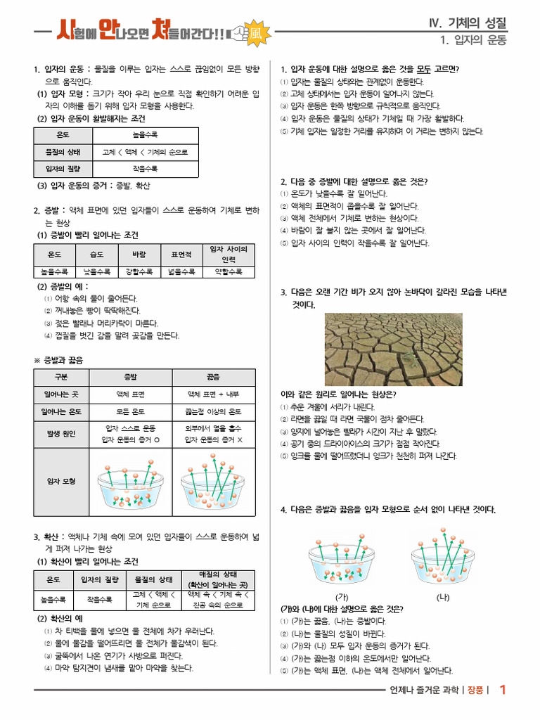 (4 Ü¿ø) 1-2 ÃÇèÆ ° - 1. ÀÔÀÚÀÇ ¿Î ¿ | PDF