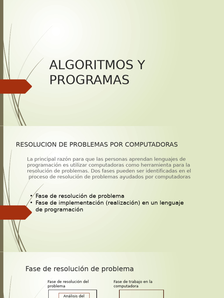 Algoritmos y Programas | PDF | Algoritmos | Programación de computadoras