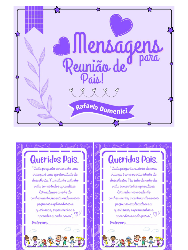Mensagens para Reunião de Pais | PDF