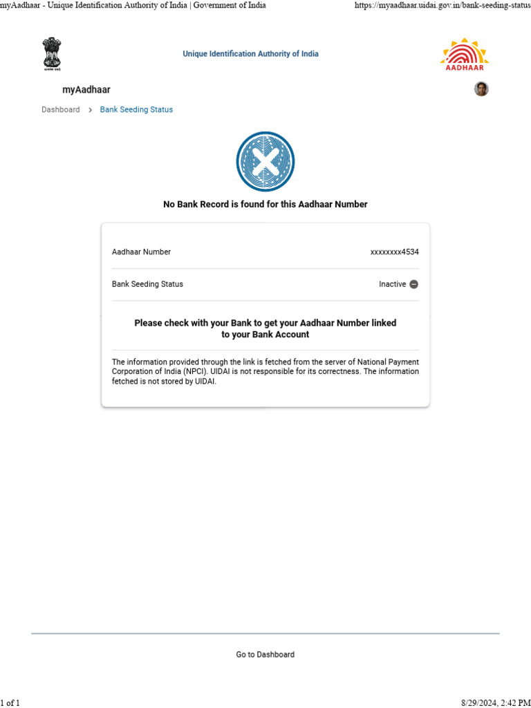 MyAadhaar - Unique Identification Authority of India - Government of ...