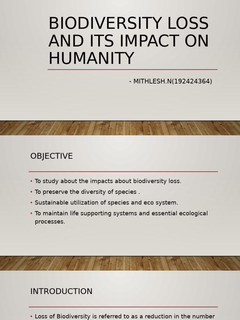 Biodiversity and Its Impact On Humanity | PDF | Biodiversity ...