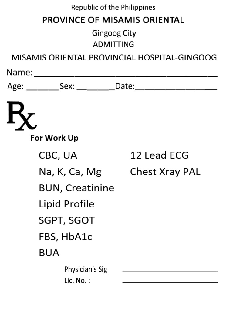 Hypertensive Workup | PDF