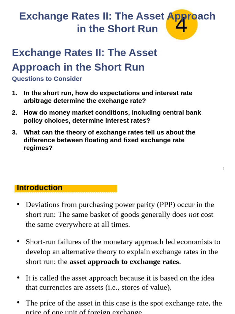 CHP 4 | PDF | Exchange Rate | Monetary Policy