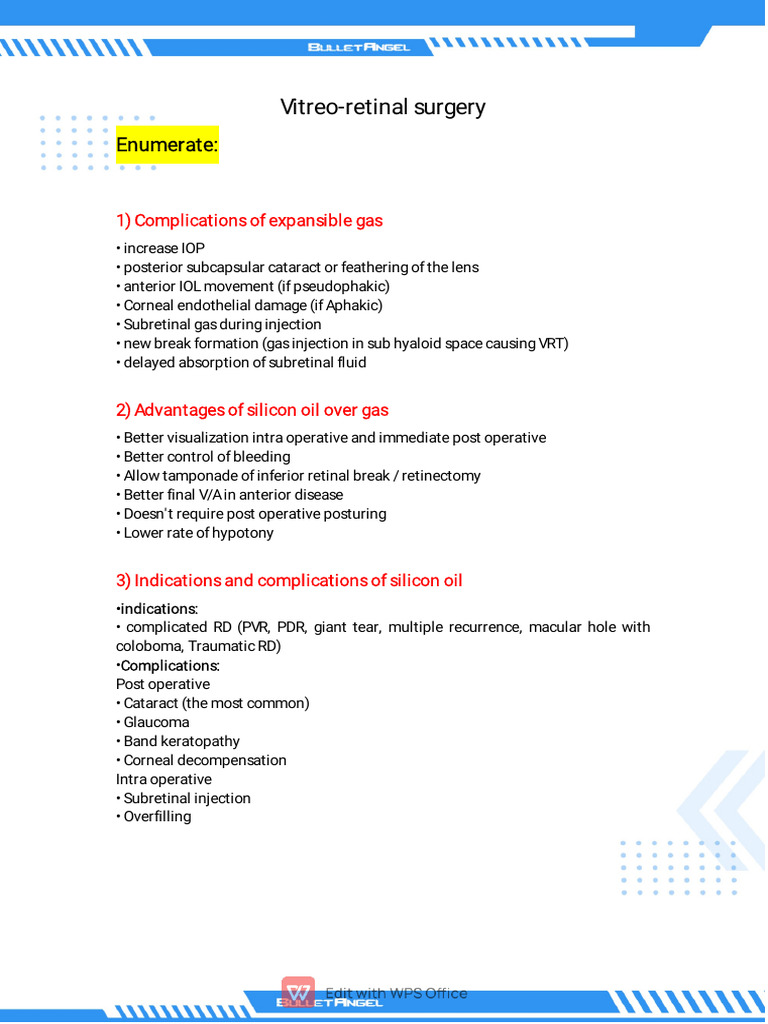 vitreo retinal surgery | PDF