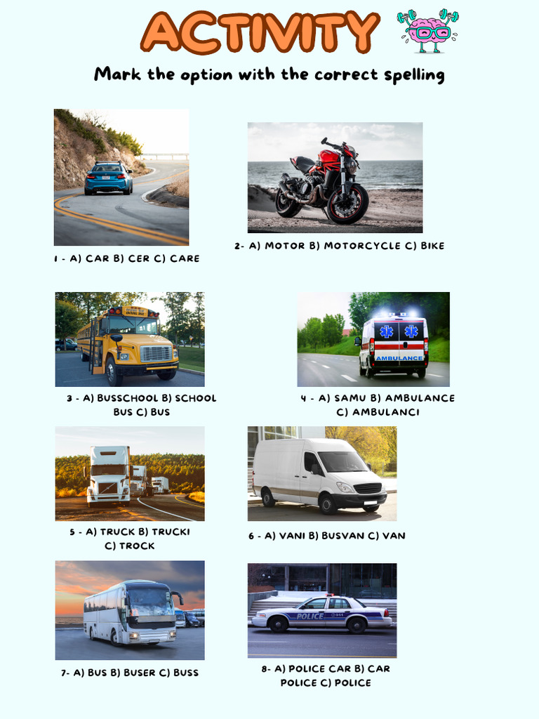VEHICLES ACTIVITY | PDF