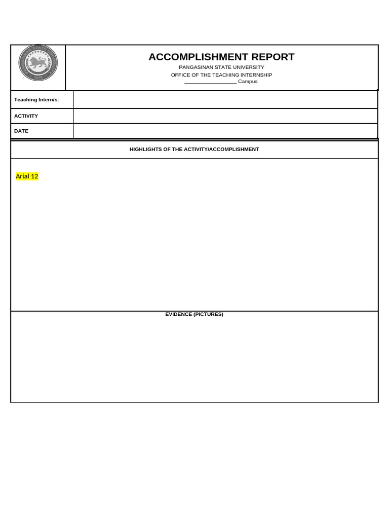 Format Narrative Report | PDF | Career & Growth