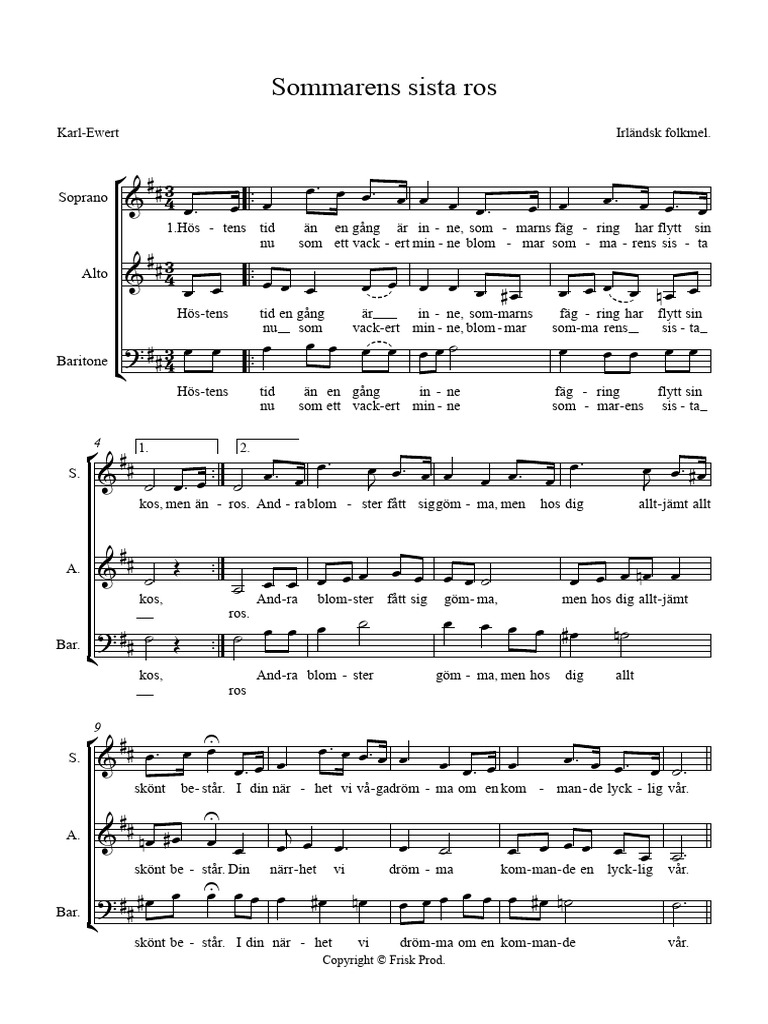 Sommarens Sista Ros Sab | PDF