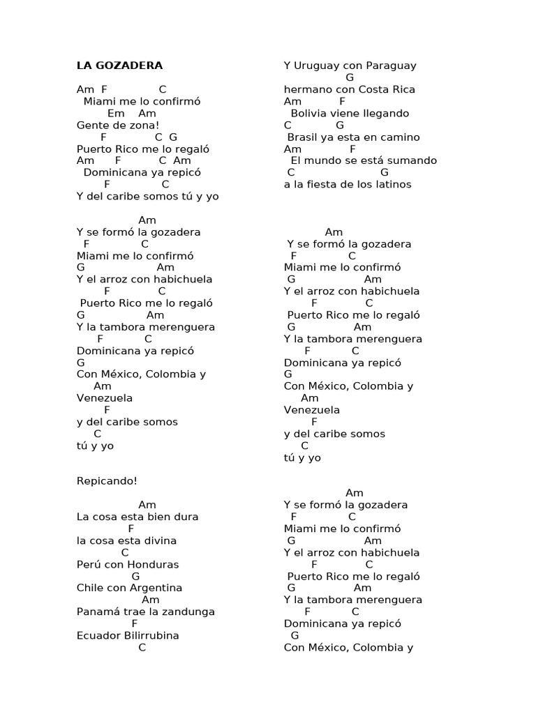 La Gozadera | PDF | America latina