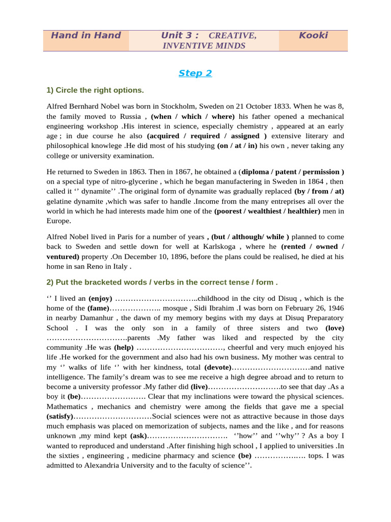 Creative Inventive Minds Step2 | PDF | William Wordsworth