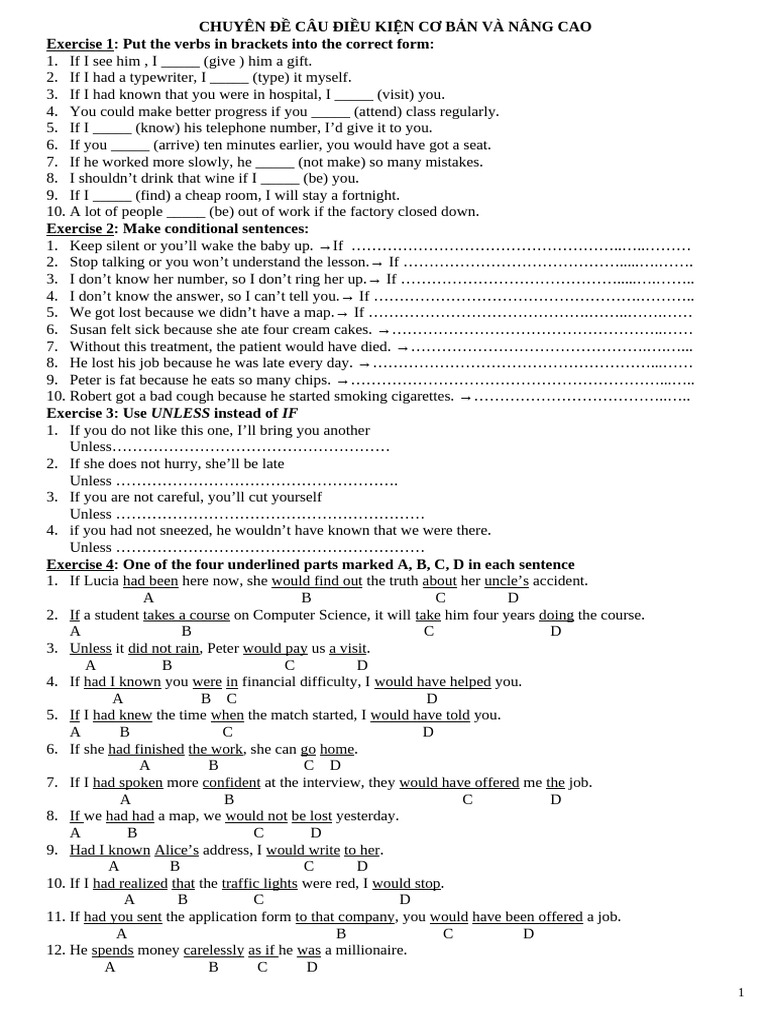 CAU DIEU KIEN IF | PDF