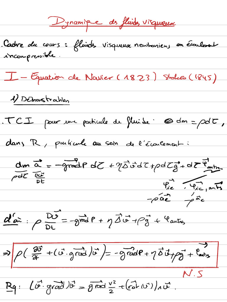 Dynamique Du Fluide | PDF
