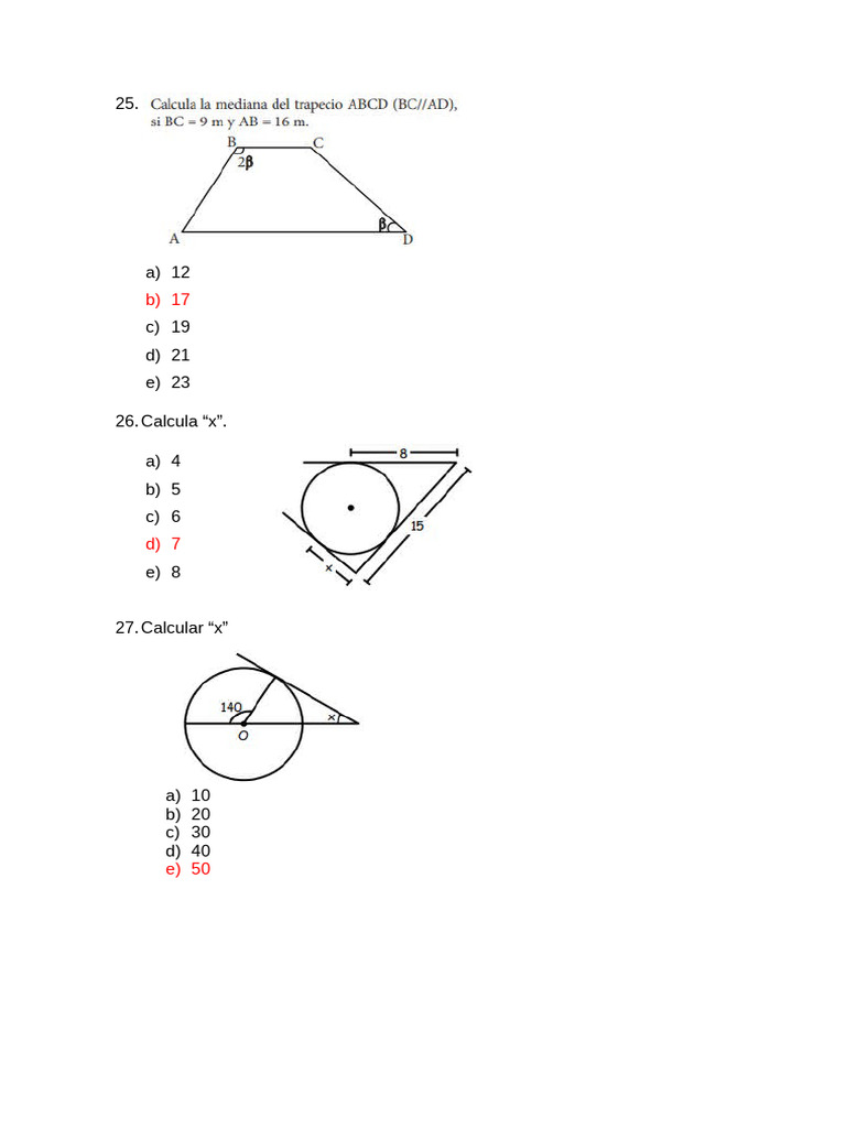 EXAMEN PRE 3° SEC. GEOM... | PDF