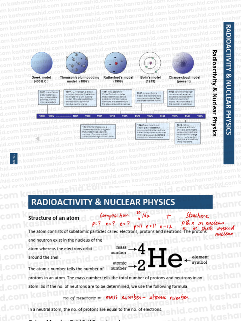 OL Radioactivity and Nuclear Physics | PDF | Radioactive Decay | Atoms