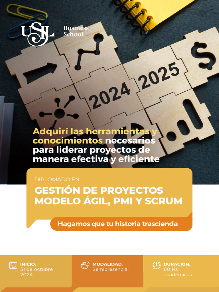 Brochure - Gestión de Proyectos Modelo Ágil, PMI y SCRUM | PDF ...