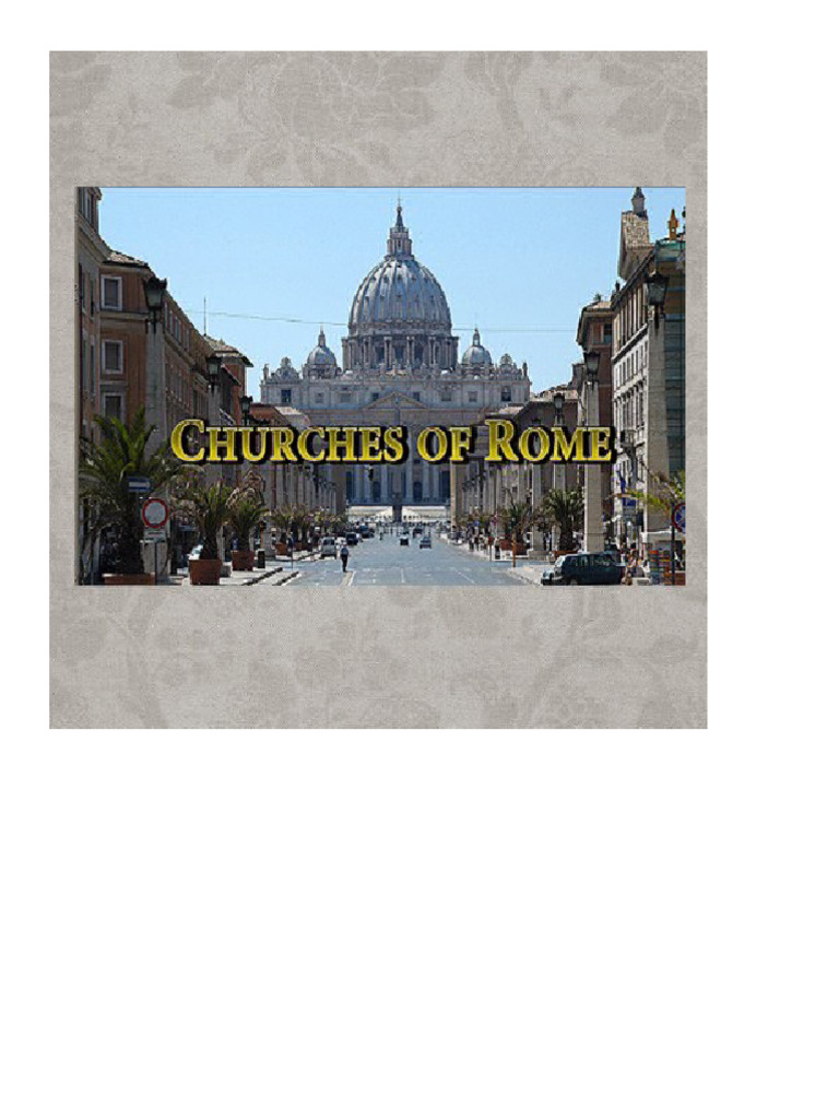 Churches of Rome Hyperlinks | PDF | Hypertext | Software